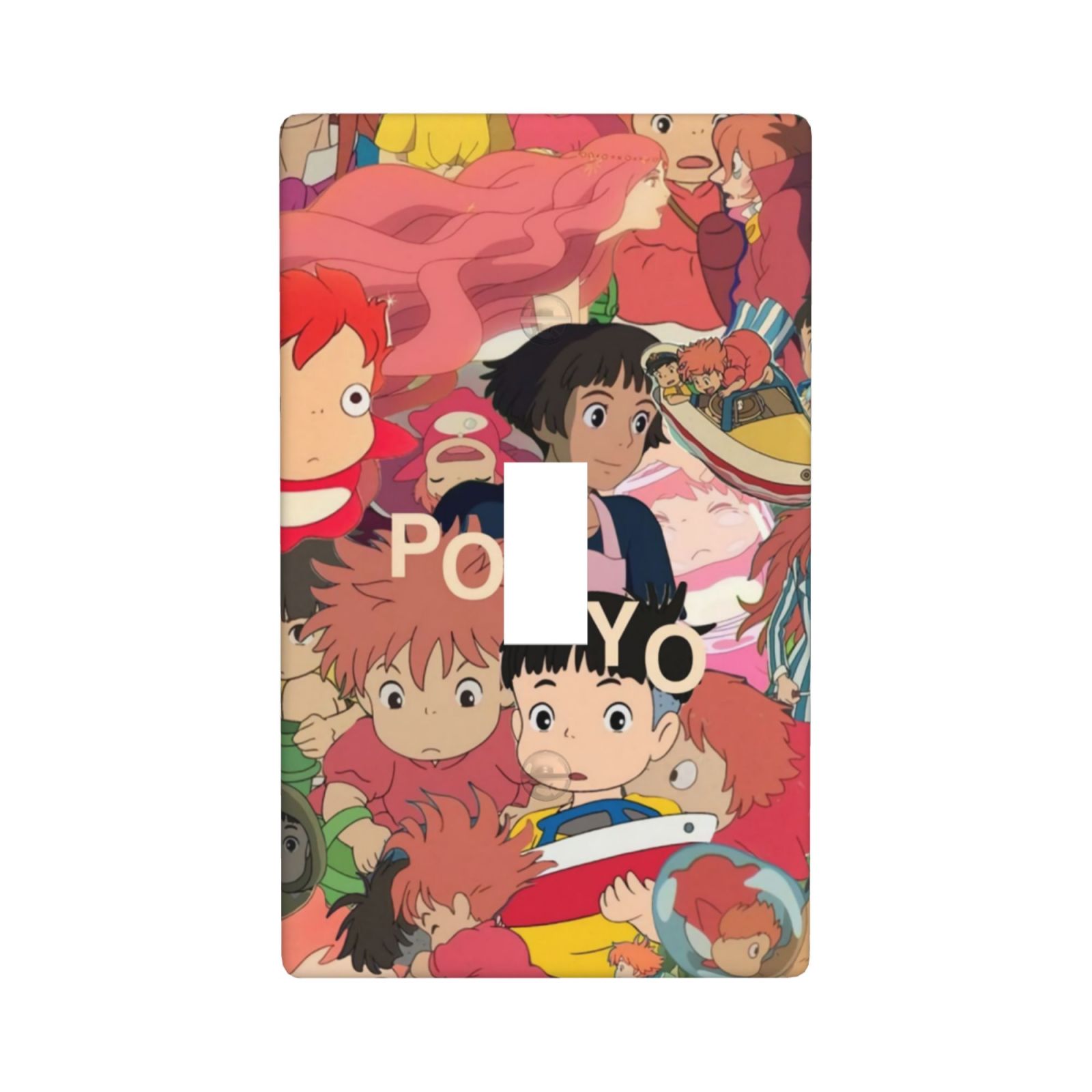 Ponyo Anime Light Switch Cover Plates, Single Lever Wall Plate, 1 Gang ...