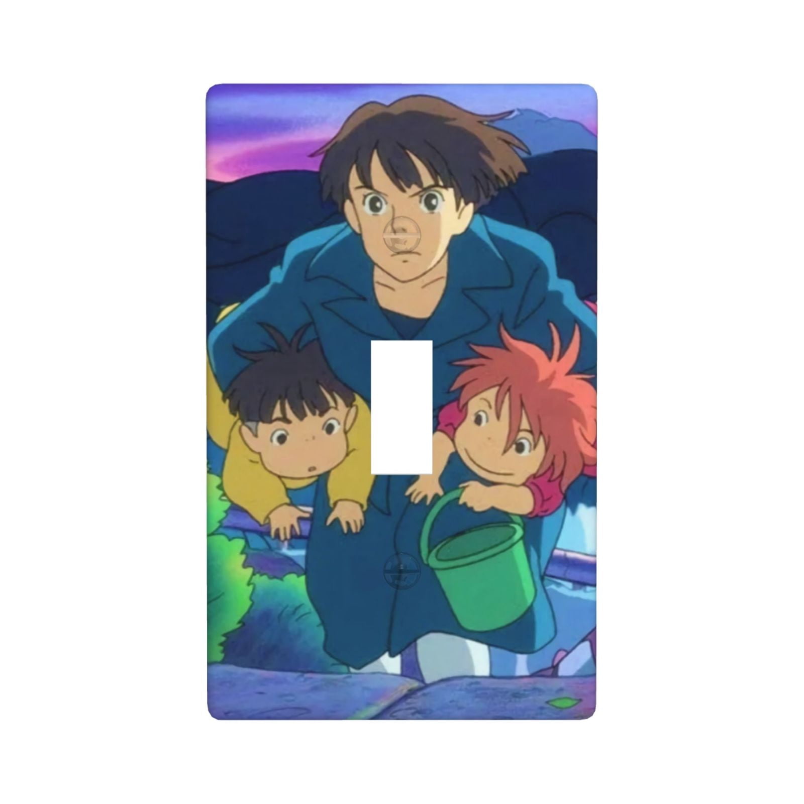 Ponyo Anime Light Switch Cover Plates, Single Lever Wall Plate, 1 Gang ...