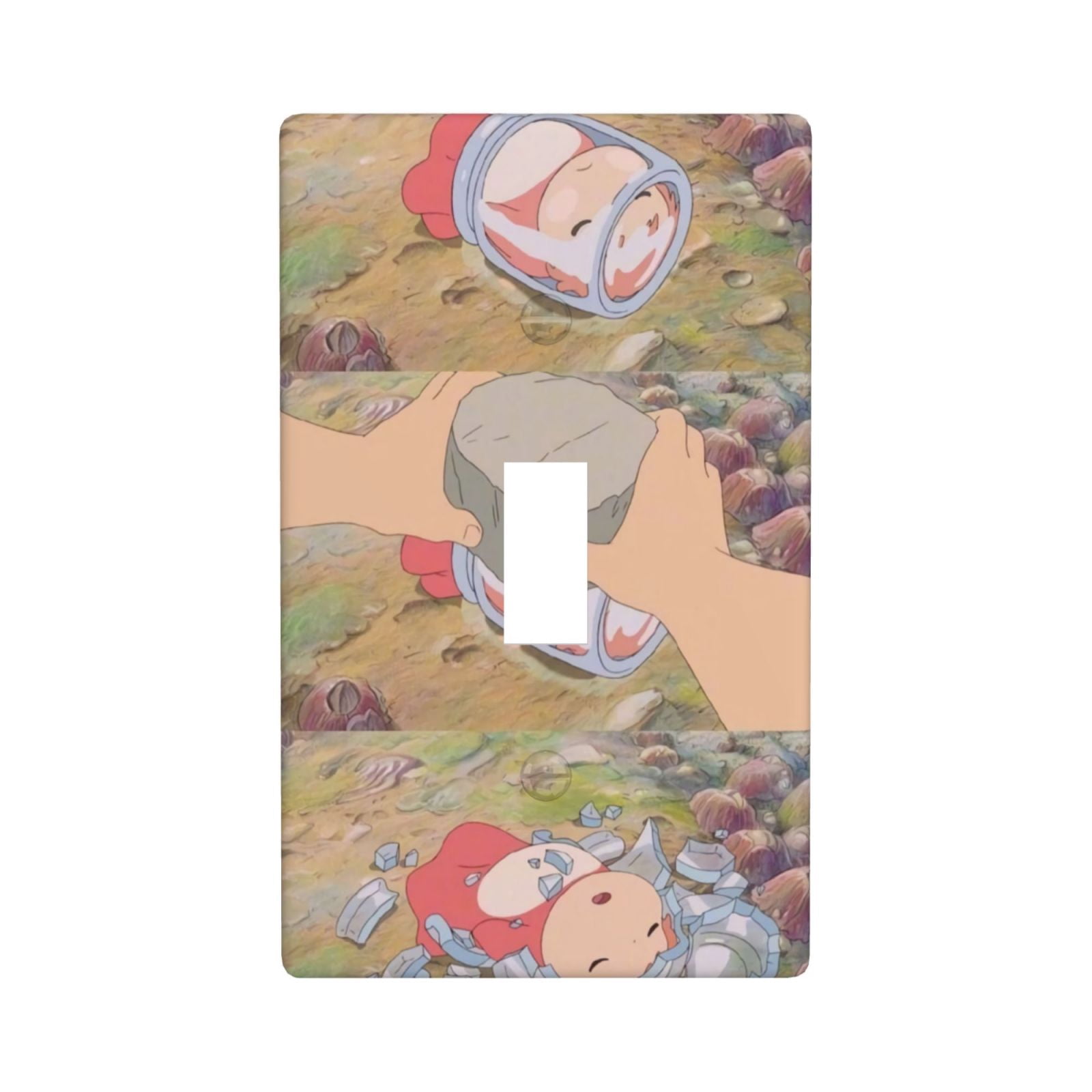 Ponyo Anime Light Switch Cover Plates, Single Lever Wall Plate, 1 Gang ...