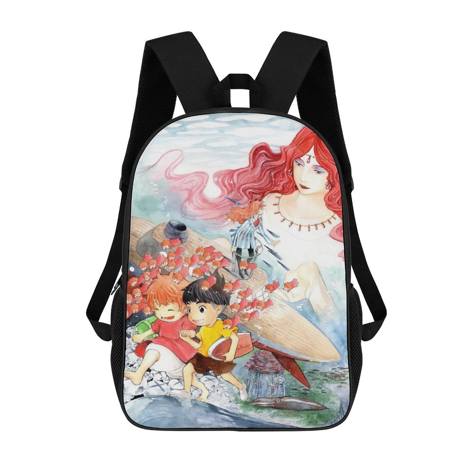 Pony-o Backpack 17 Inch Lightweight Anime Print Design Backpack for ...