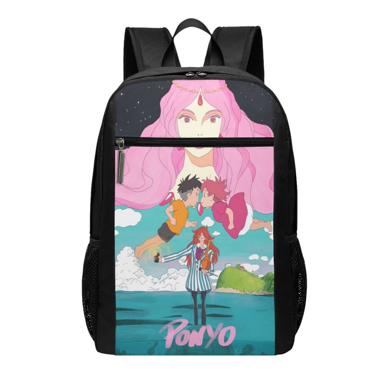 Ponyo Backpack 3d Printed Anime School Book Bag Adjustable Straps ...