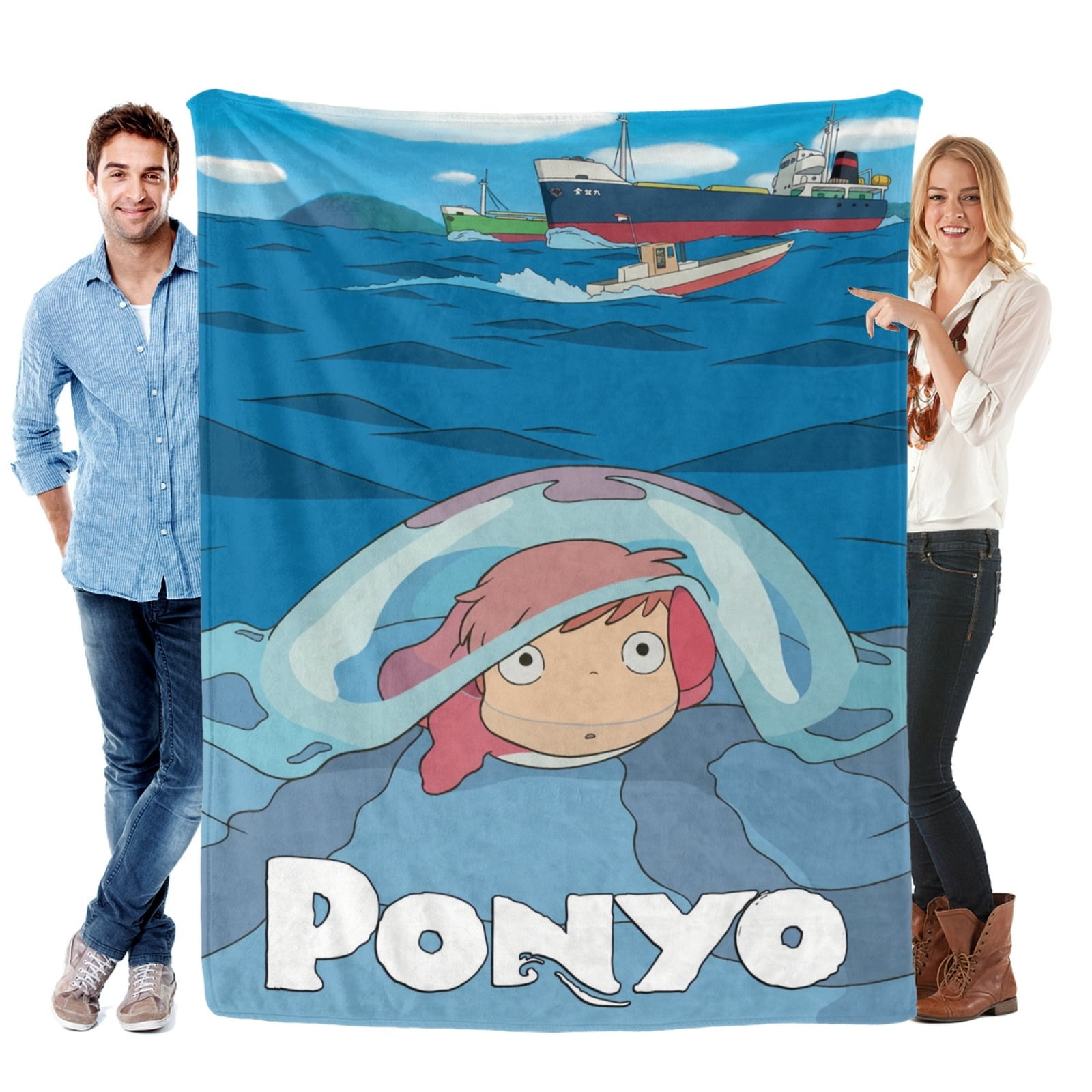 Ponyo Blanket Soft Bed Sofa Throw Cozy Lightweight Birthday Gift ...