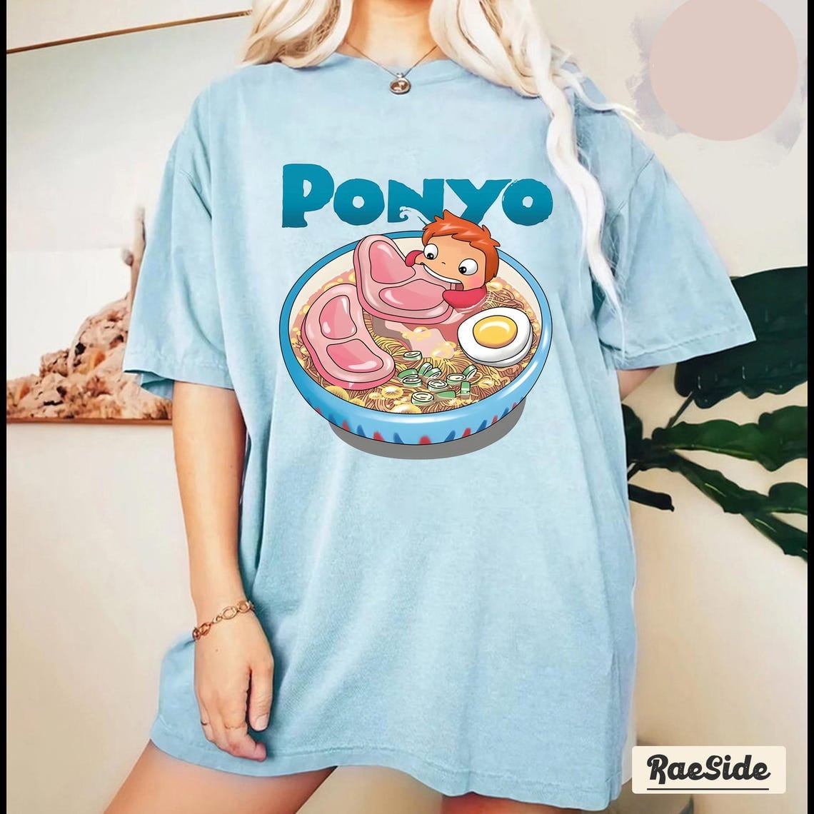 Ponyo Comfort Colors T-shirt, Ghibli Shirt, Hayao Miyazaki,Yam color ...