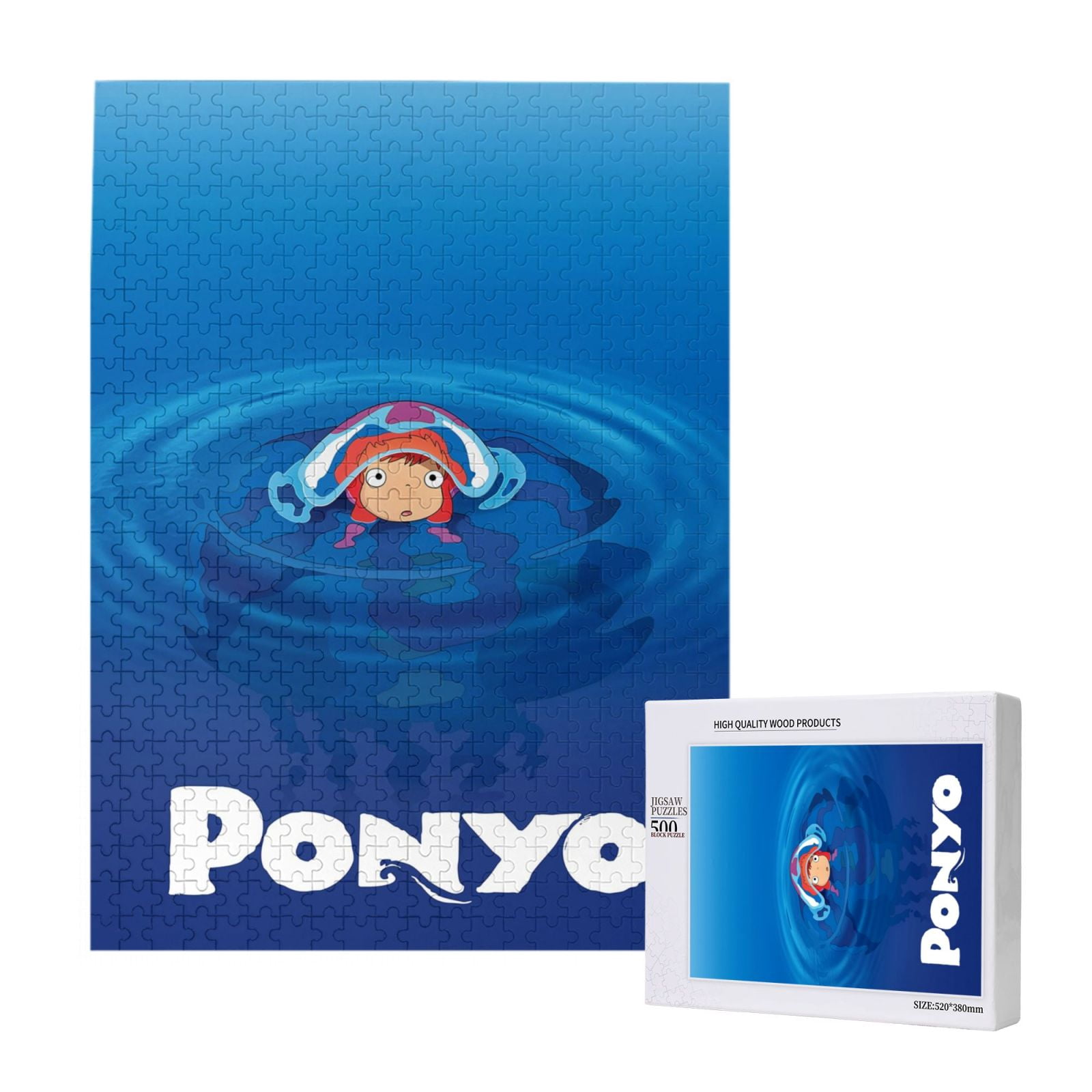 Ponyo Jigsaw Puzzles 300/500/1000 Pieces Wooden Puzzles Gift for Adults ...