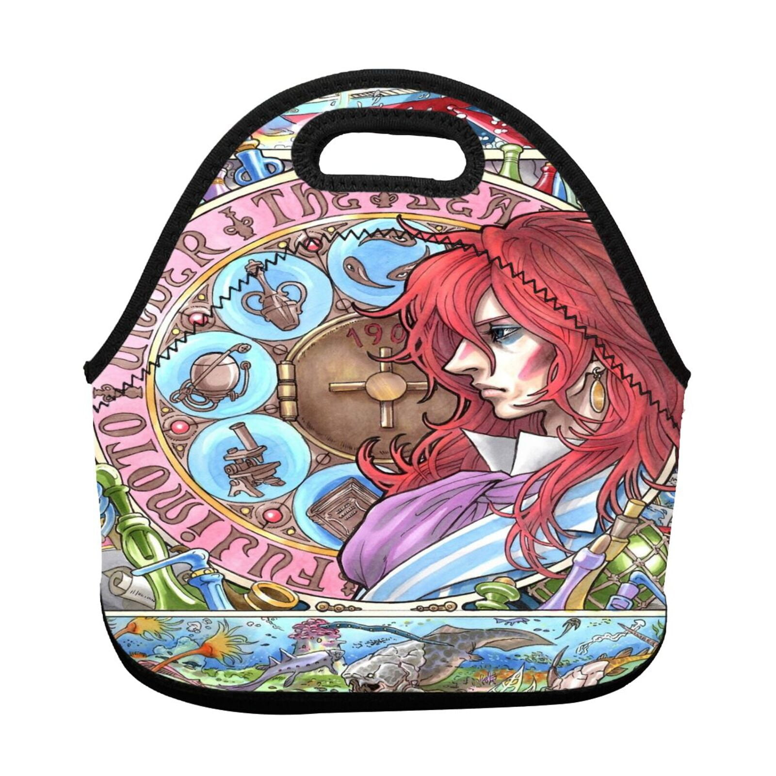 Pony-o Neoprene Lunch Bag Insulated Waterproof Lunch Bag Tote Lunch Box ...
