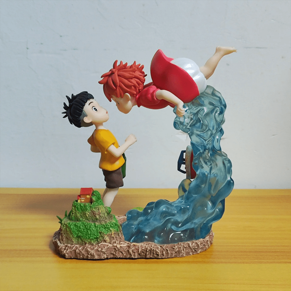 Ponyo On The Cliff Figure Ponyo Sousky Seagal Figure Pvc Gk Statue ...