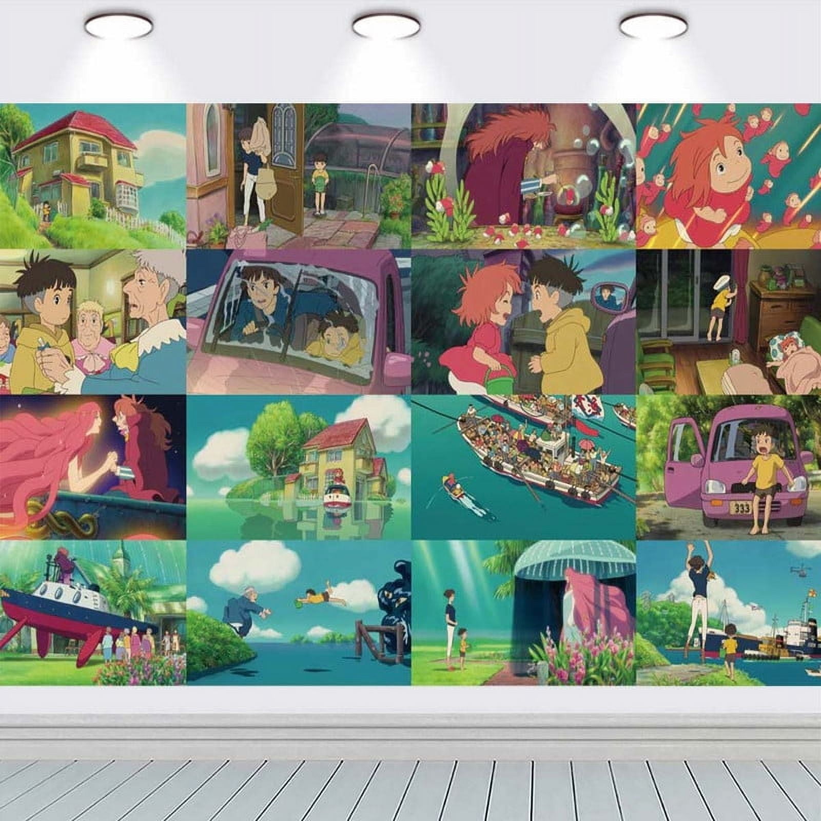 Ponyo Party Supplies Taspestry Poster Banner Backdrop Background Wall ...