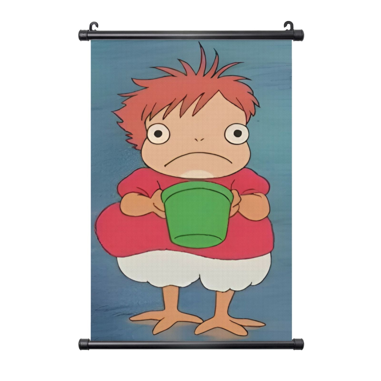 Ponyo Poster Plastic Shaft Wall Hanging Banner Artwork Canvas Wall Art ...
