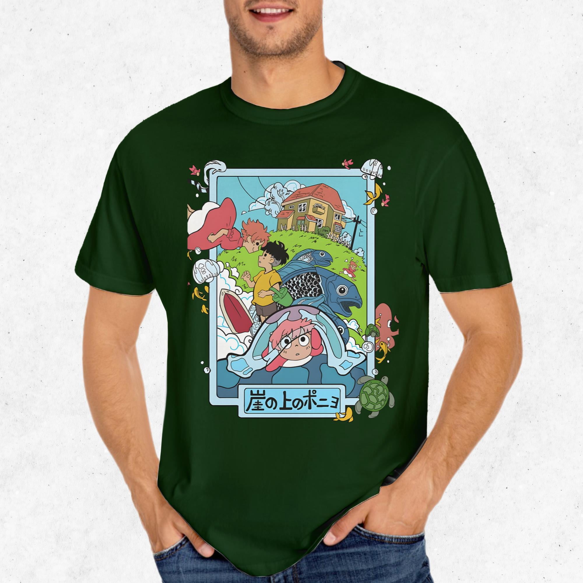 Ponyo Studio Ghibli Cute Anime T-Shirt Unisex All Size - Walmart.com