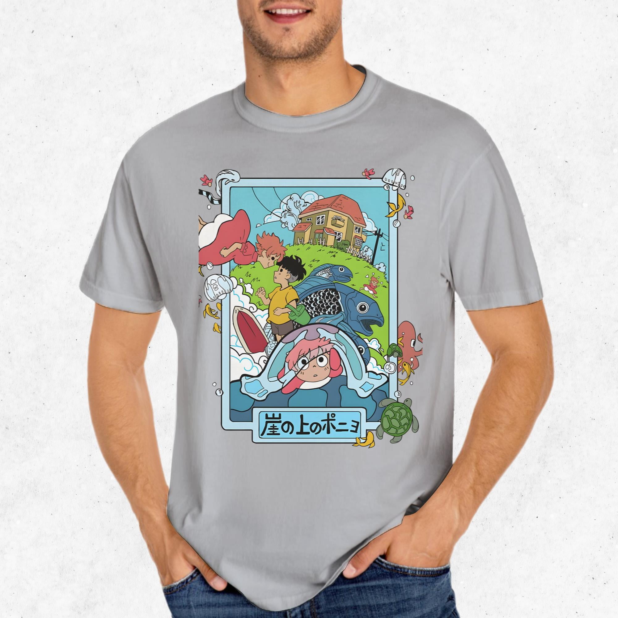 Ponyo Studio Ghibli Cute Anime T-Shirt Unisex All Size - Walmart.com