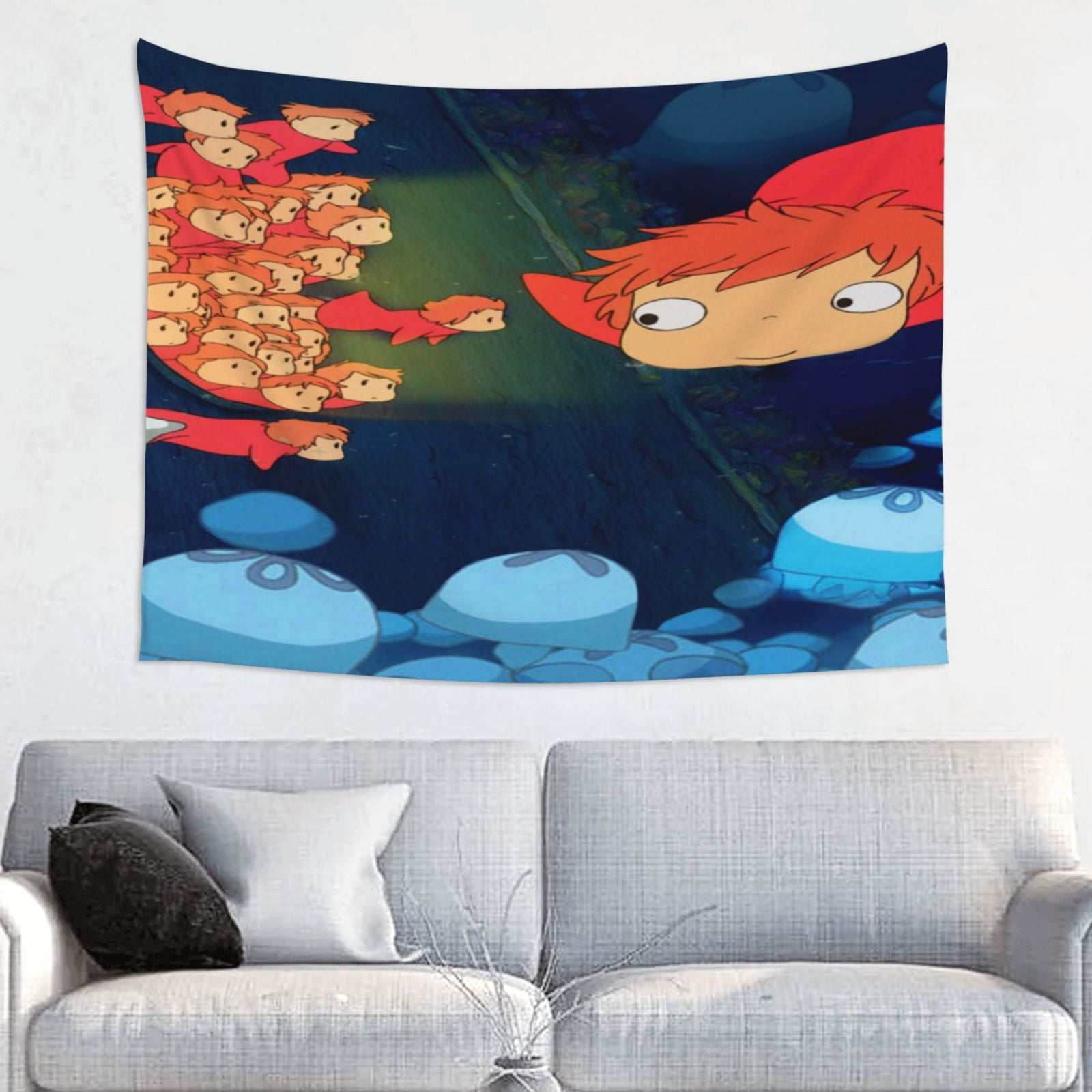 Pony-o Wall Art Cartoon Tapestry Hanging In Bedroom Living Room Cafe ...