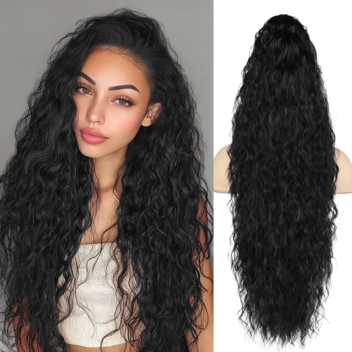 Ponytail Extension, 30 Inch Claw Clip in Hair Extensions, Hold Securely ...