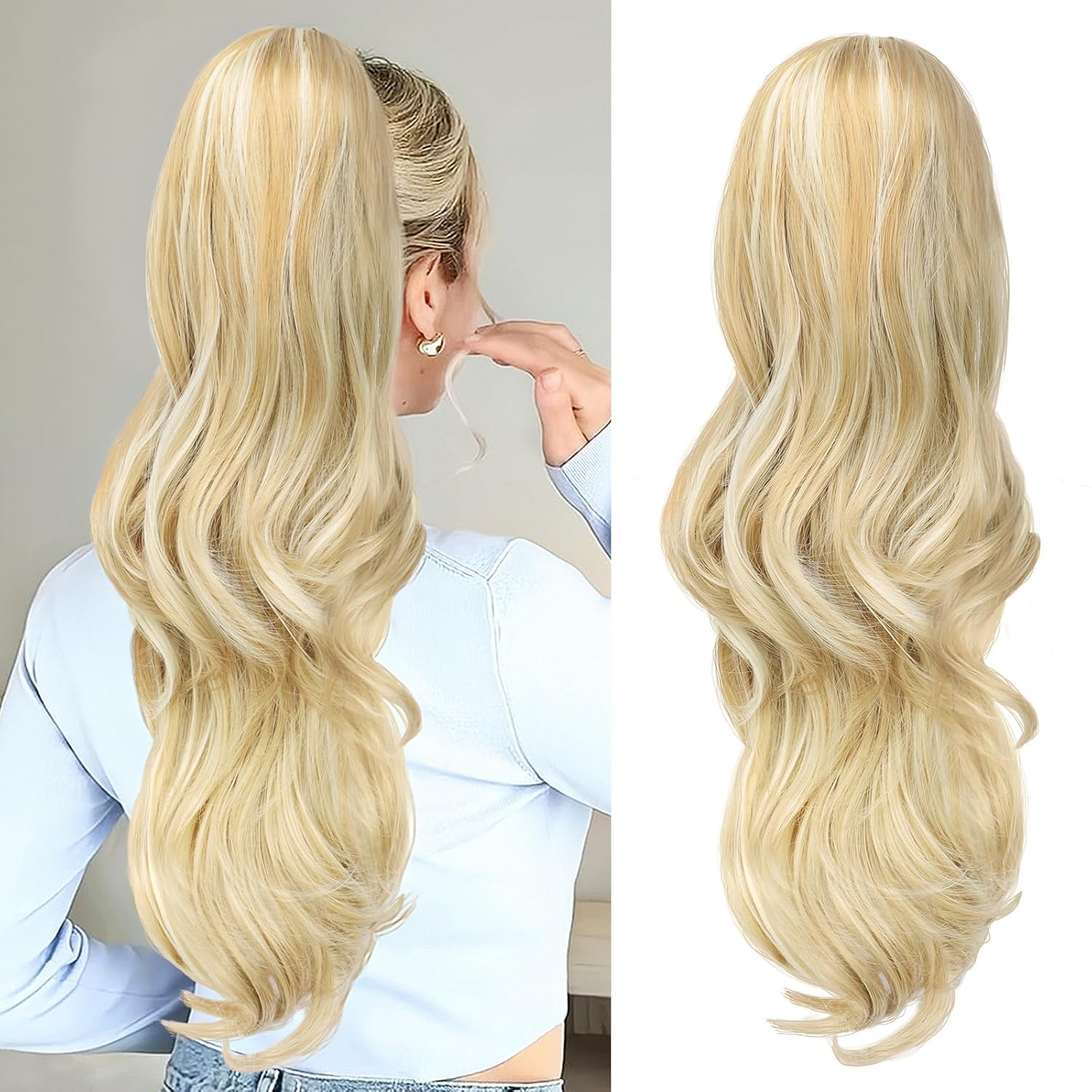 Ponytail Extension, Drawstring Ponytail Extension for Women 26 Inch ...