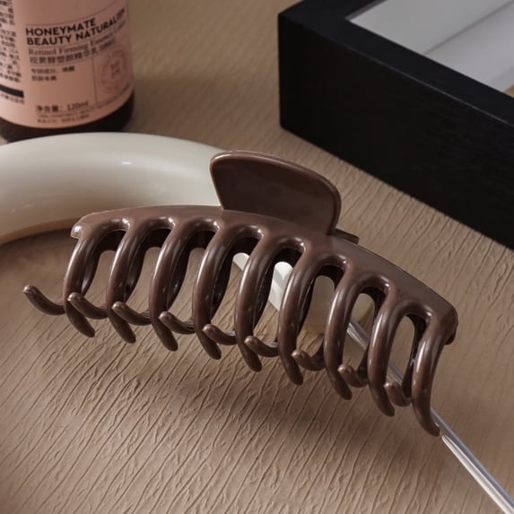 Ponytail hair clip, large non slip matte hair clip, square frosting ...