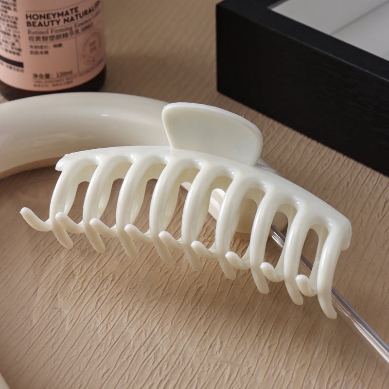 Ponytail hair clip, large non slip matte hair clip, square frosting ...