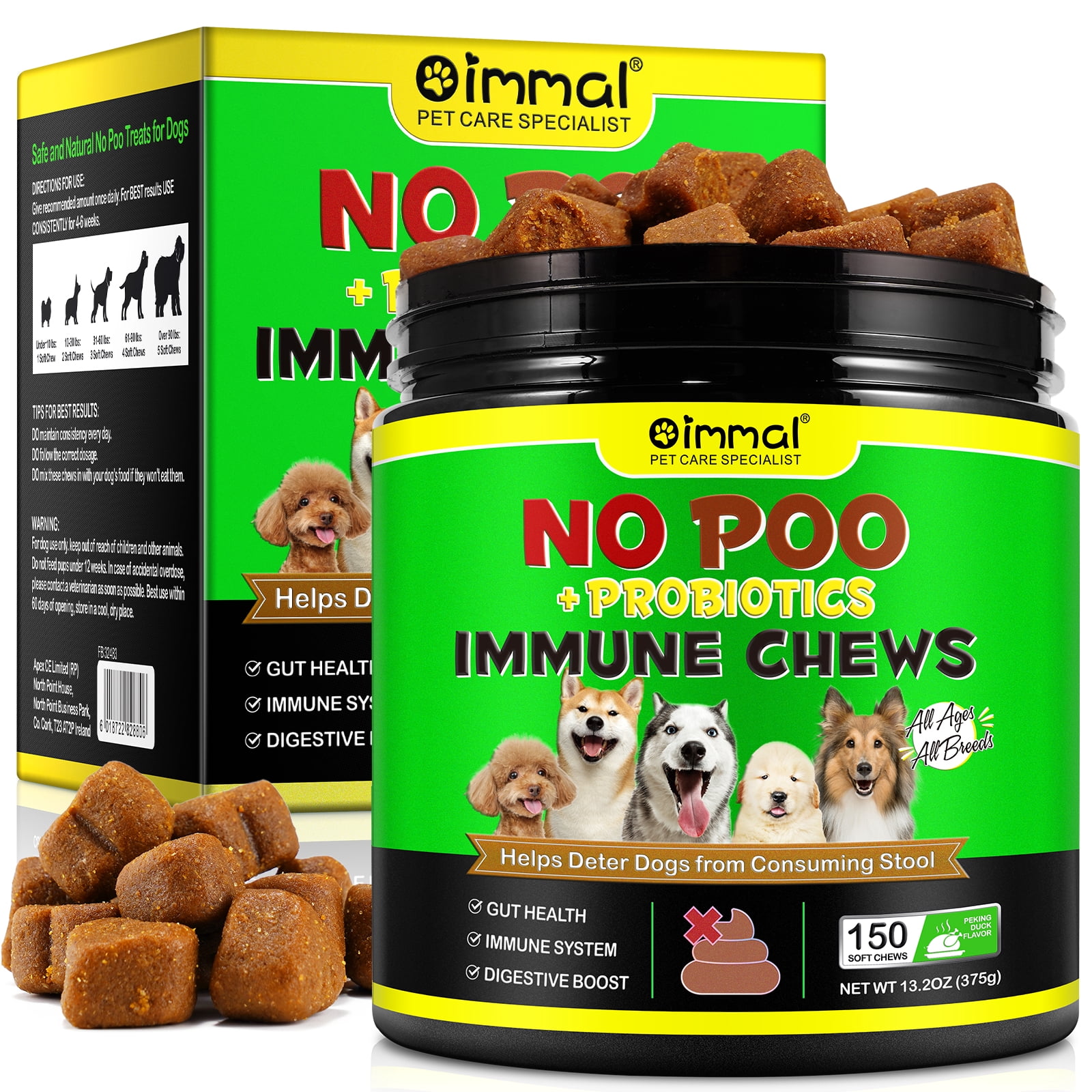 No Poo Chews for Dogs - Coprophagia Stool Eating Deterrent - No Poop ...