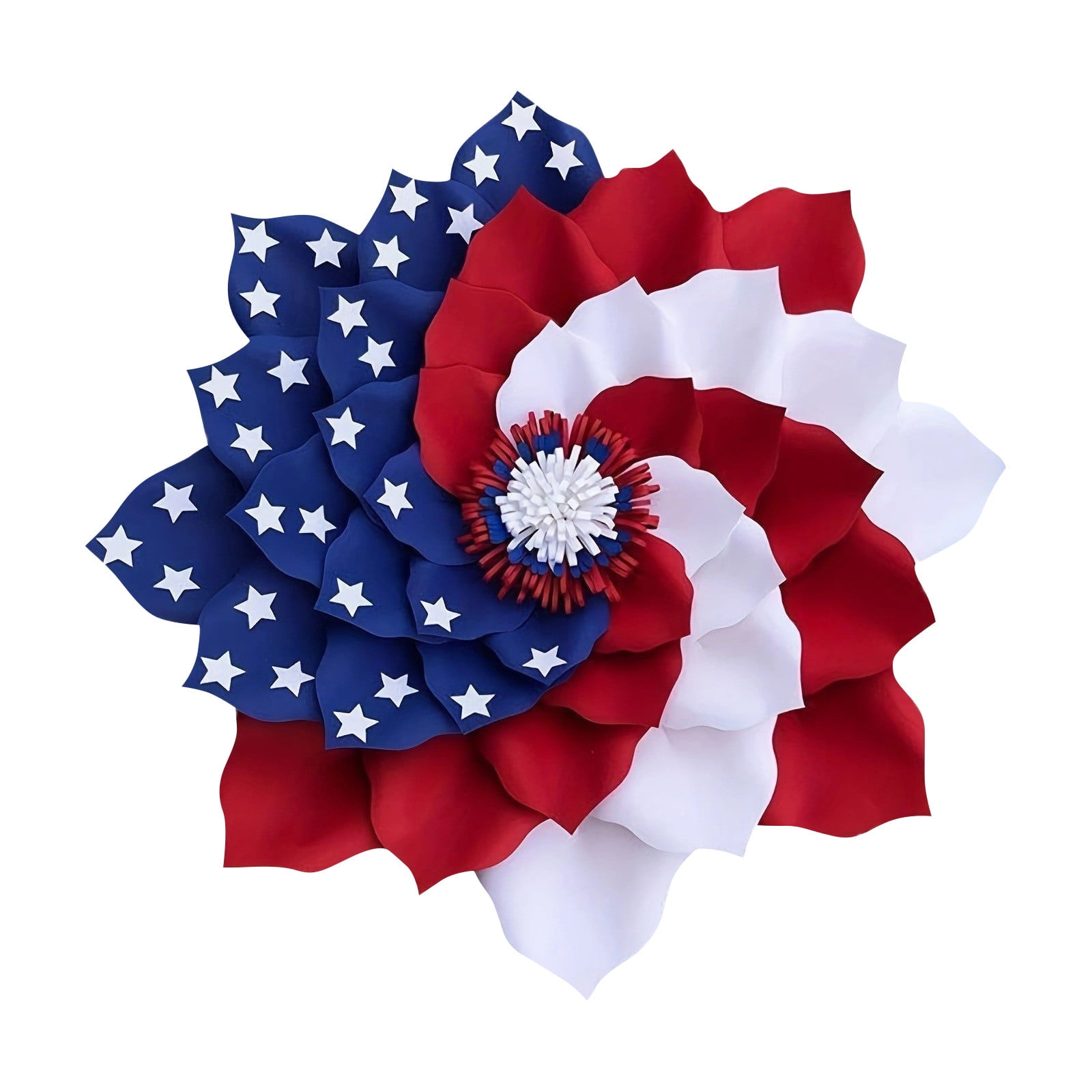 Poo LIfe 15.35x15.35 Inch Eco-Friendly Independence Day Wreath ...