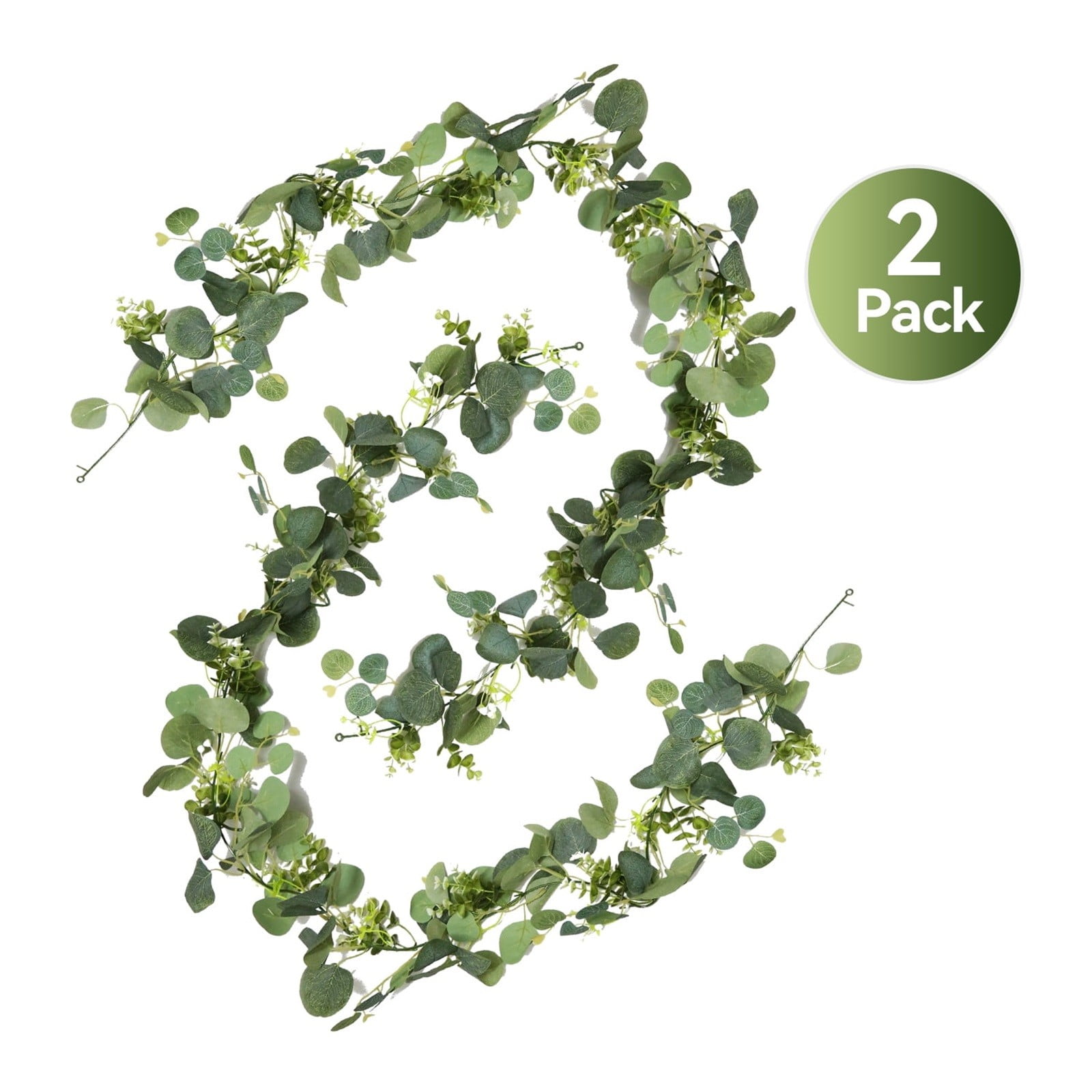 Poo Life 10PC 70.8 In Artificial Eucalyptus Garland Hanging Rattan ...