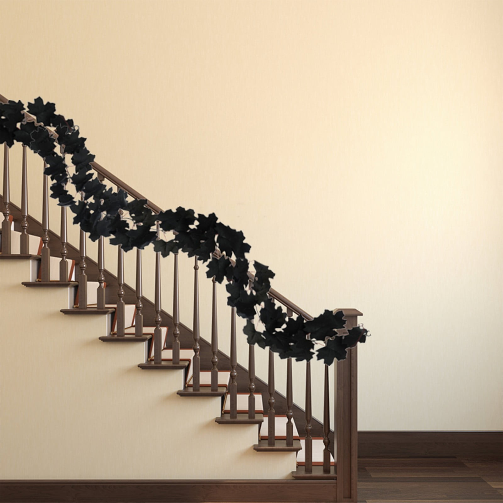 Poo Life 5.8ft Faux Plants Indoor Artificial Maple Leaves Silk Flowers ...