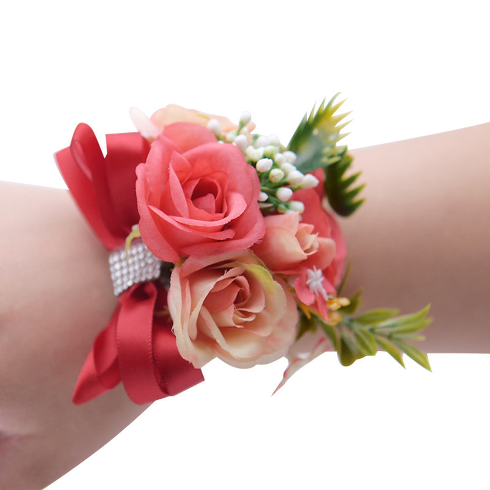 Poo Life Wrist Corsage Bracelet, Prom Wrist Flower, Prom Colorful Rose ...
