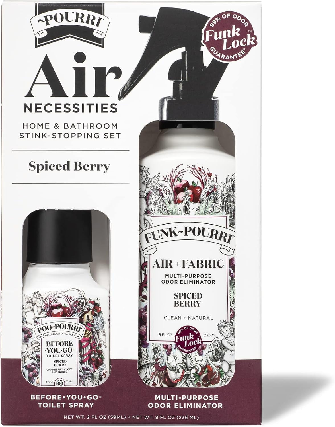 Poo-Pourri Air Necessities Home & Bathroom Stink Stopping Set, Before ...