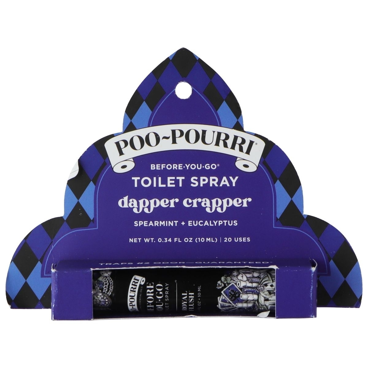 Poo-Pourri Before-You-Go Scented Toilet Spray - Dapper Capper (Single ...