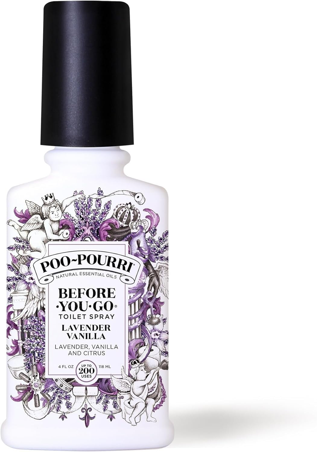 Poo-Pourri Before-You-Go Toilet Spray, Lavender Vanilla, 4 Fl Oz ...