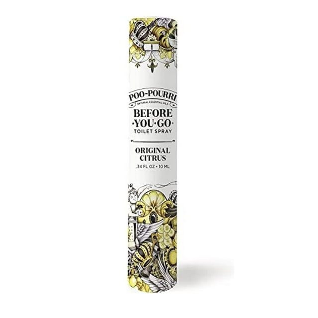 Poo-Pourri Before You Go Toilet Spray, Original Citrus, 0.34 oz/10 ml ...