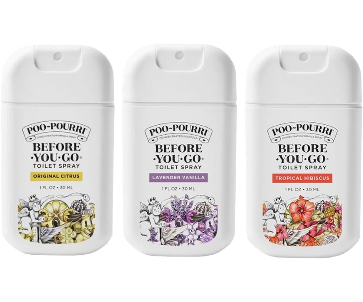 Poo-Pourri-Before-You-Go Toilet Spray, Variety Pack 3 count- 1 Fl Oz ...