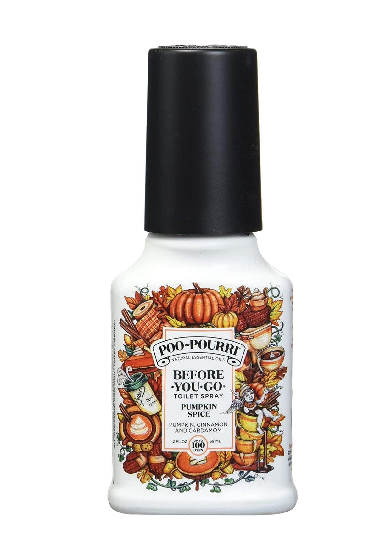 Poo-Pourri Before-You-go Toilet Spray, Pumpkin Spice Scent, Pumpkin ...