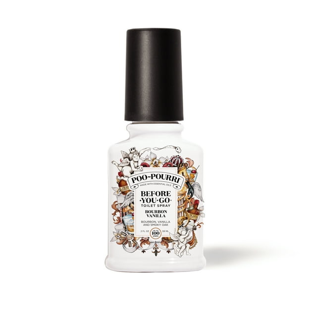 Poo~Pourri Bathroom Scent Deodorizer, Bourbon Vanilla Toilet Spray 2 Fl ...