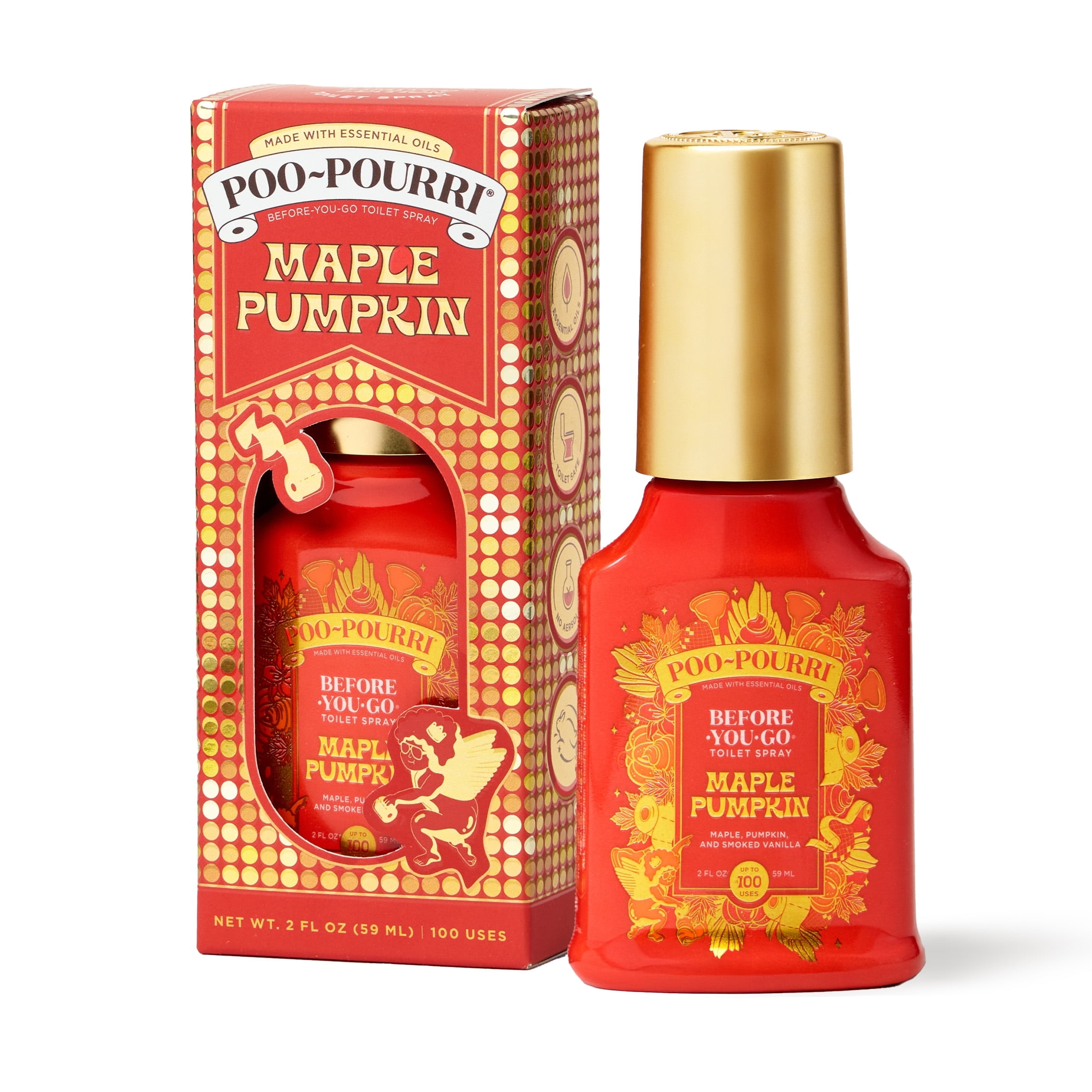 Poo-Pourri Fall 2oz Maple Pumpkin Boxed - Walmart.com