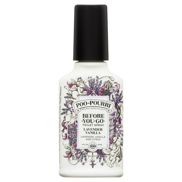 Poo~Pourri Bathroom Freshener, Lavender Vanilla 4 Fl Oz Toilet Spray ...