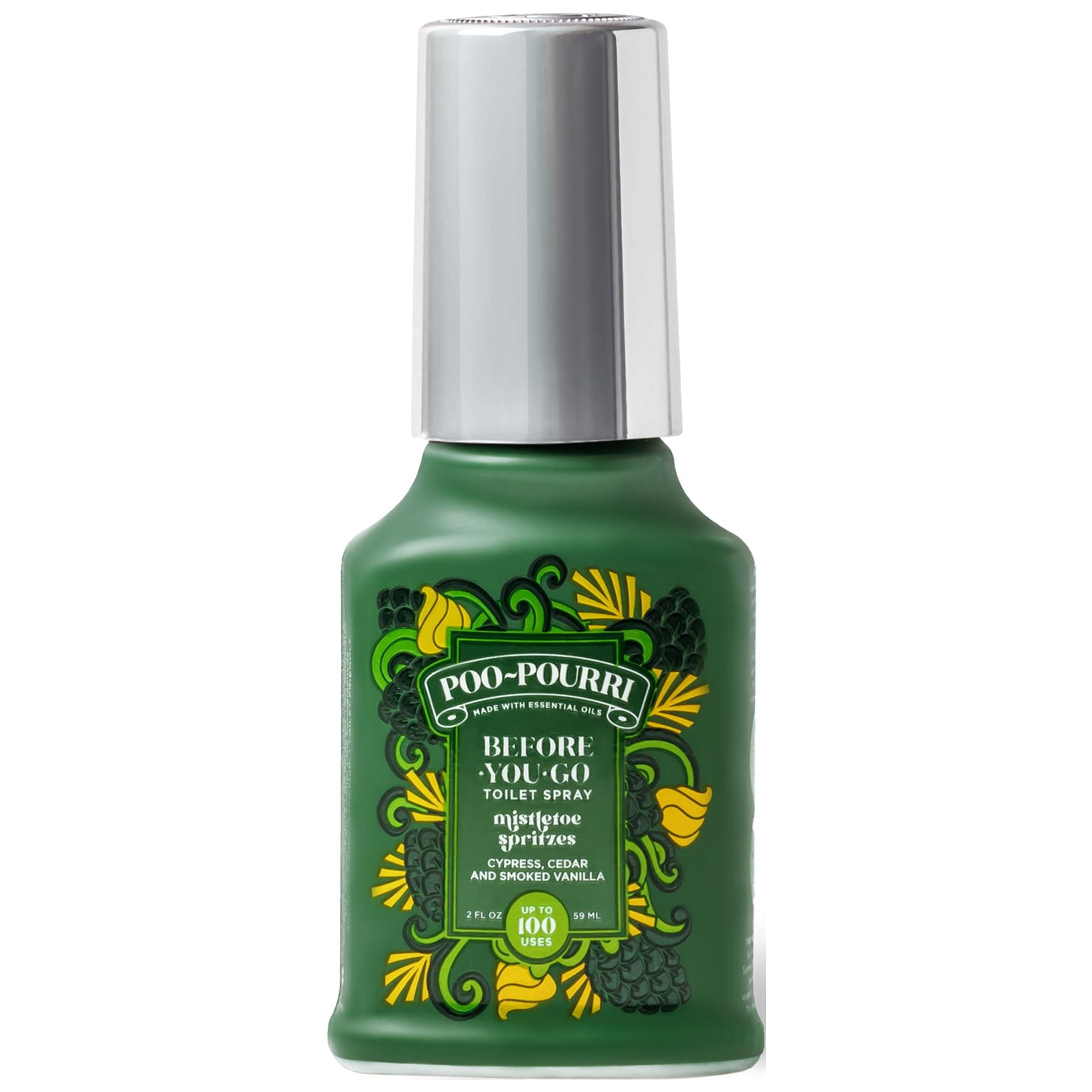 Poo-Pourri Mistletoe Spritzes 2 fl oz Holiday Toilet Spray Air ...