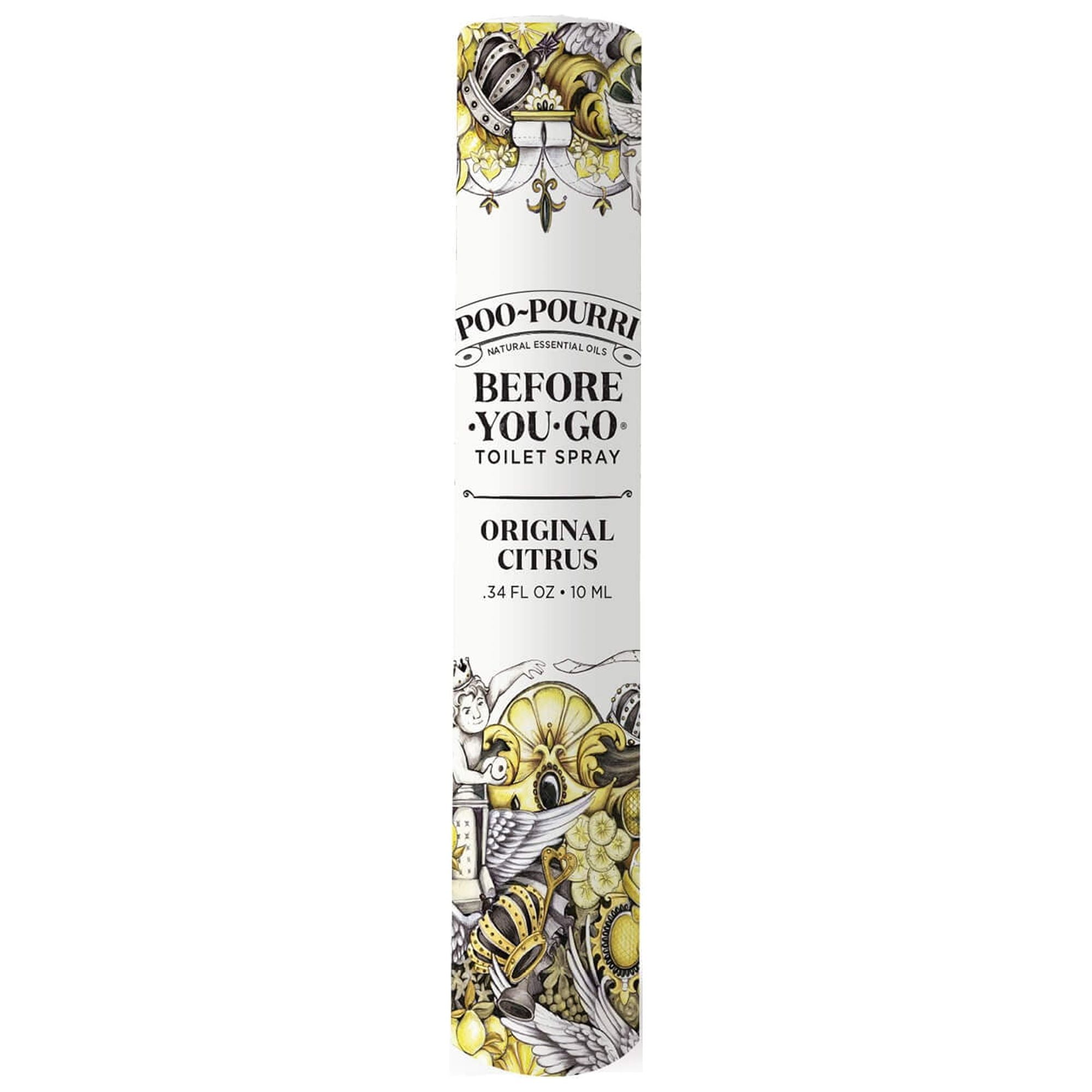 Poo~Pourri Original Citrus, Toilet Spray 10mL Travel Size - Walmart.com