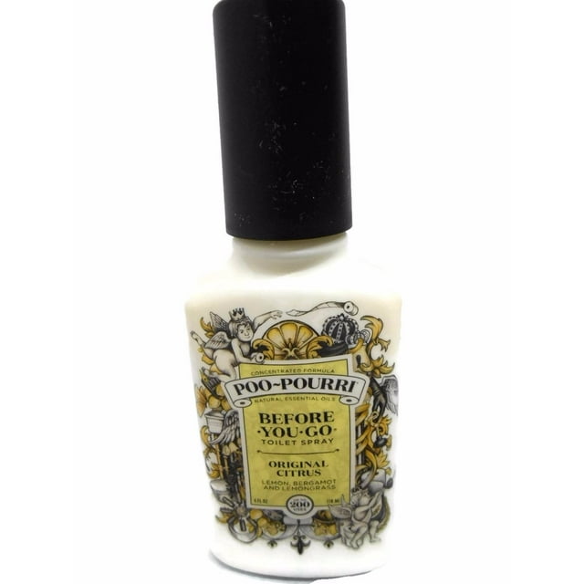 Poo-Pourri Original Citrus - 4 oz. Toilet Spray, Restroom Fresh Air ...