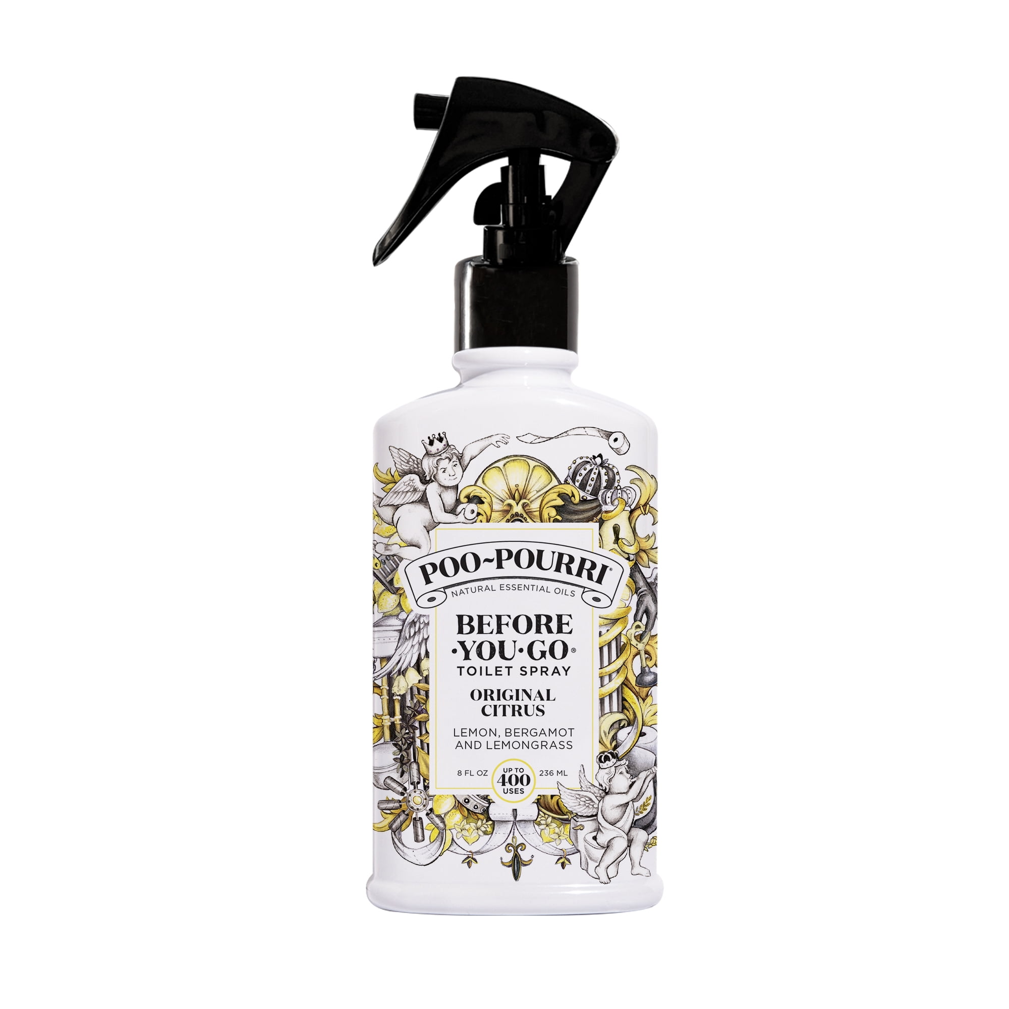 Poo-Pourri Original Citrus, Restroom Pre-Go Toilet Spray, Family Size ...