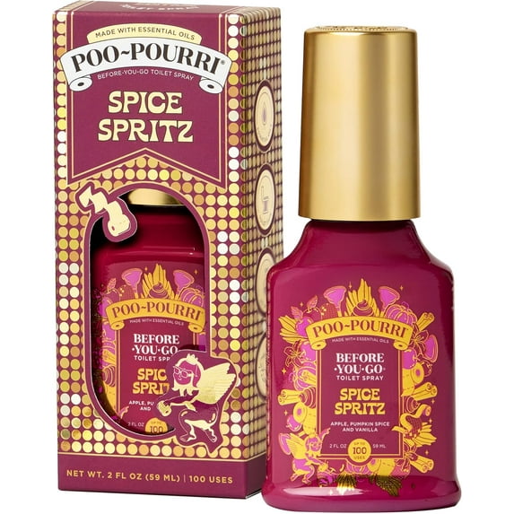 Poo~Pourri Spice Spritz 2oz Before-You-Go Toilet Spray - Instantly Trap ...