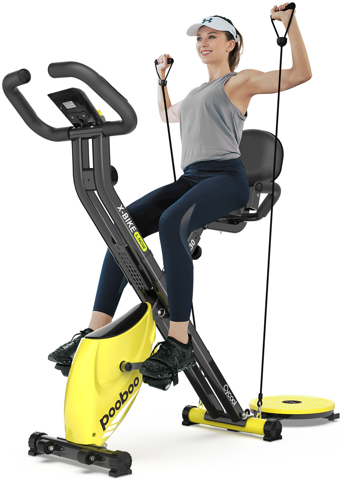 Wonder Maxi Exercise Bike Magnetic Fitness Folding Stationary Bike for ...