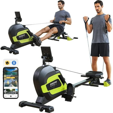 Gymax Foldable Magnetic Rowing Machine Rower w/ 10-Level Tension ...
