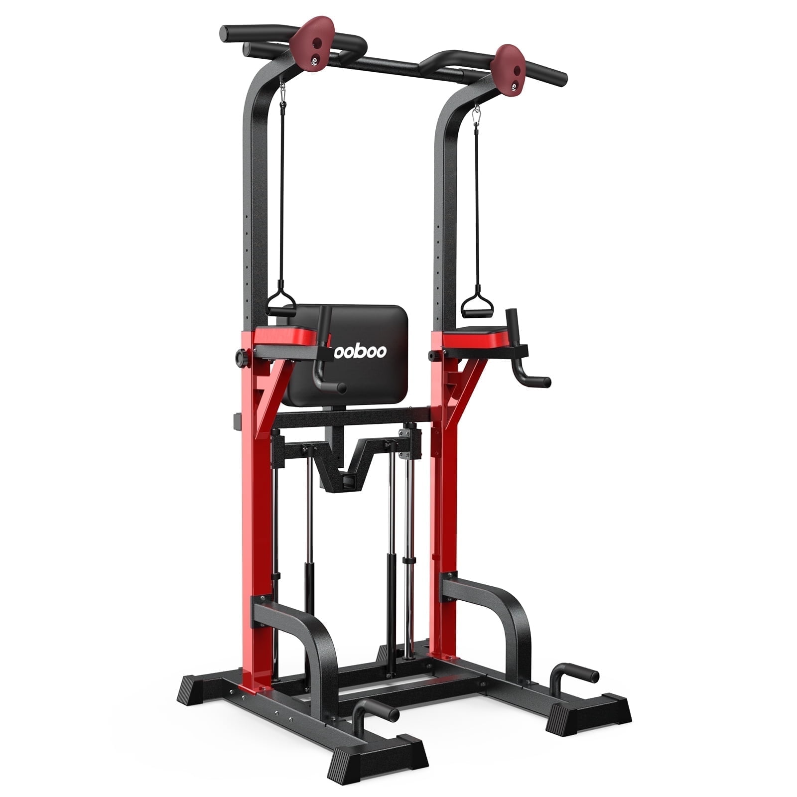 Pooboo Power Tower Pull Up Dip Station Assistive Trainer Multi-Function ...