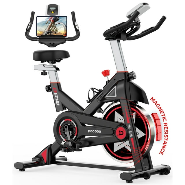 Pooboo Indoor Cycling Bike Magnetic Stationary Exercise Bikes Home ...