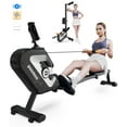Pooboo Magnetic Rowing Machines Rower Foldable with 8 Level Resistance ...