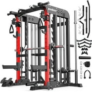 Mikolo Power Cage, Squat Rack with Dual Pulley Cable Crossover System ...