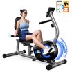 Pooboo Adjustable Seat Recumbent Exercise Bike, Home Gym Workout, Magnetic Resistance Indoor ...