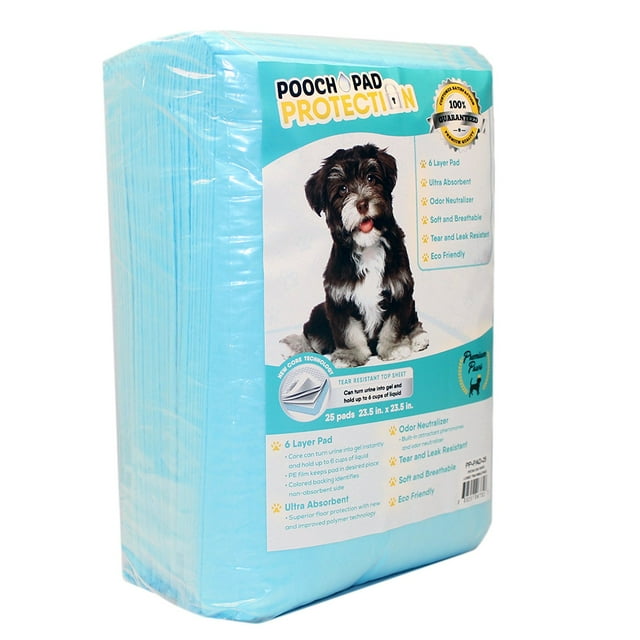 Pooch Pad Protection Training Dog Pads. Thick & Soft, XTRA Absorbent ...