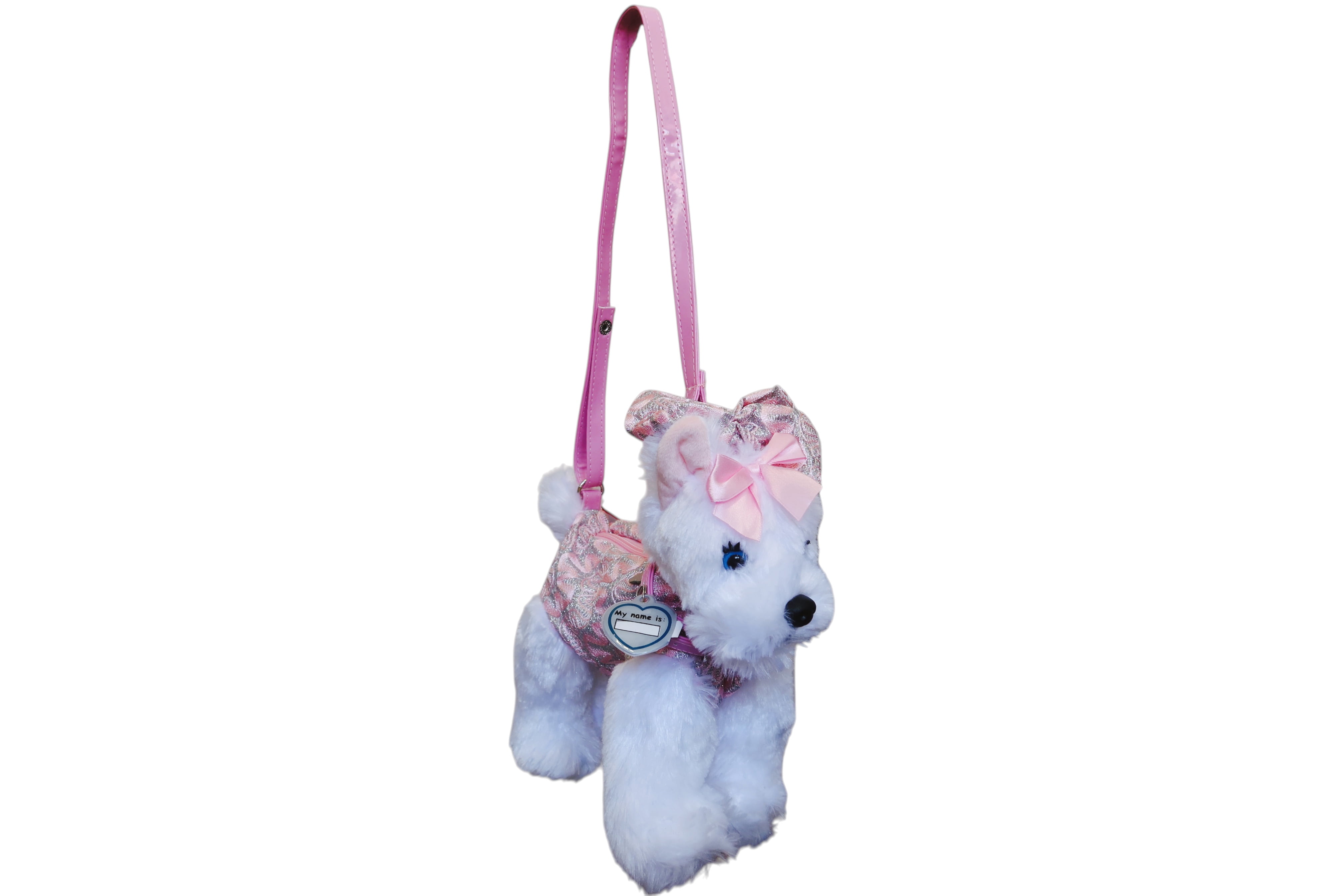 Poochie And Co Little Girls Plush Animal Shaped Purse, Kids Fashion ...