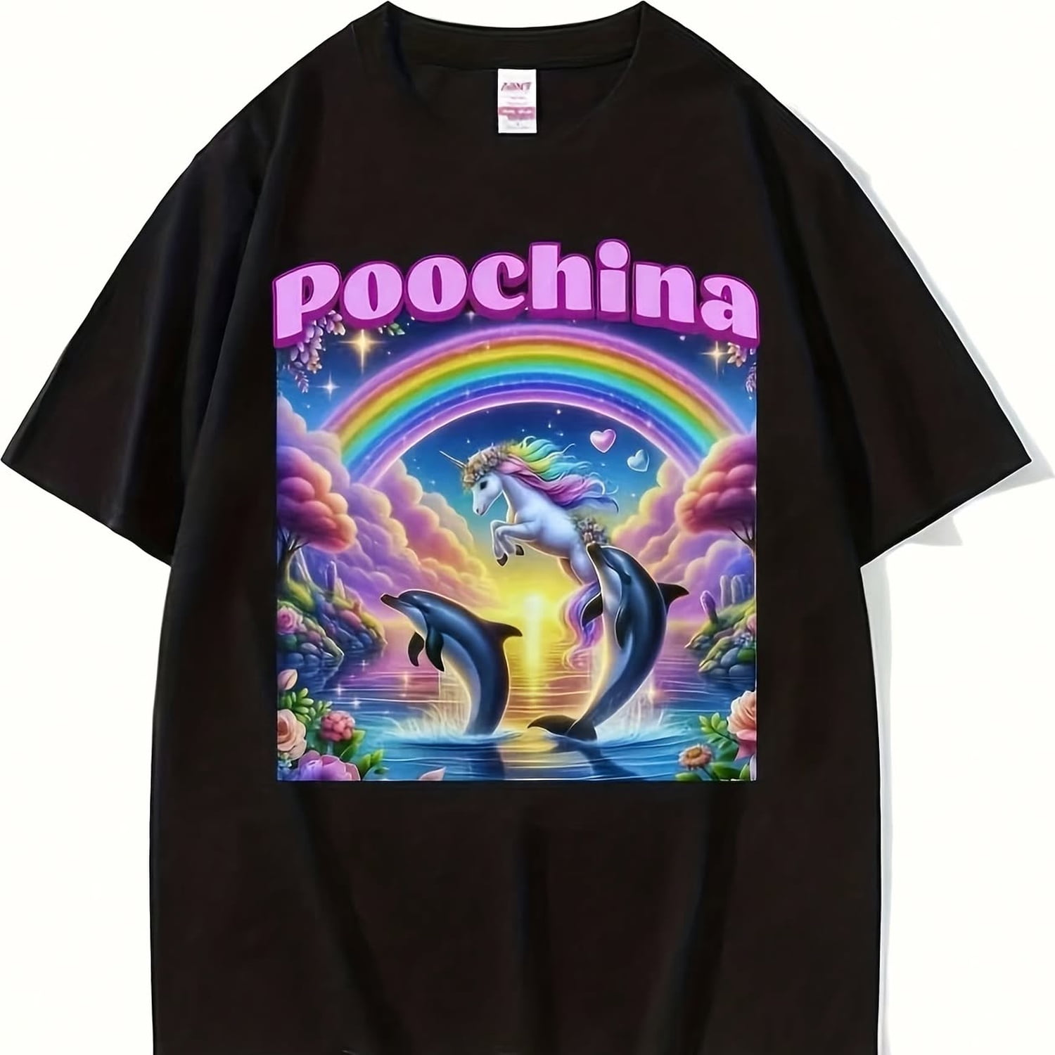 Poochina Brain Rot I1ROnic Funny Meme Haruku Hip Hop Streetwear T ...