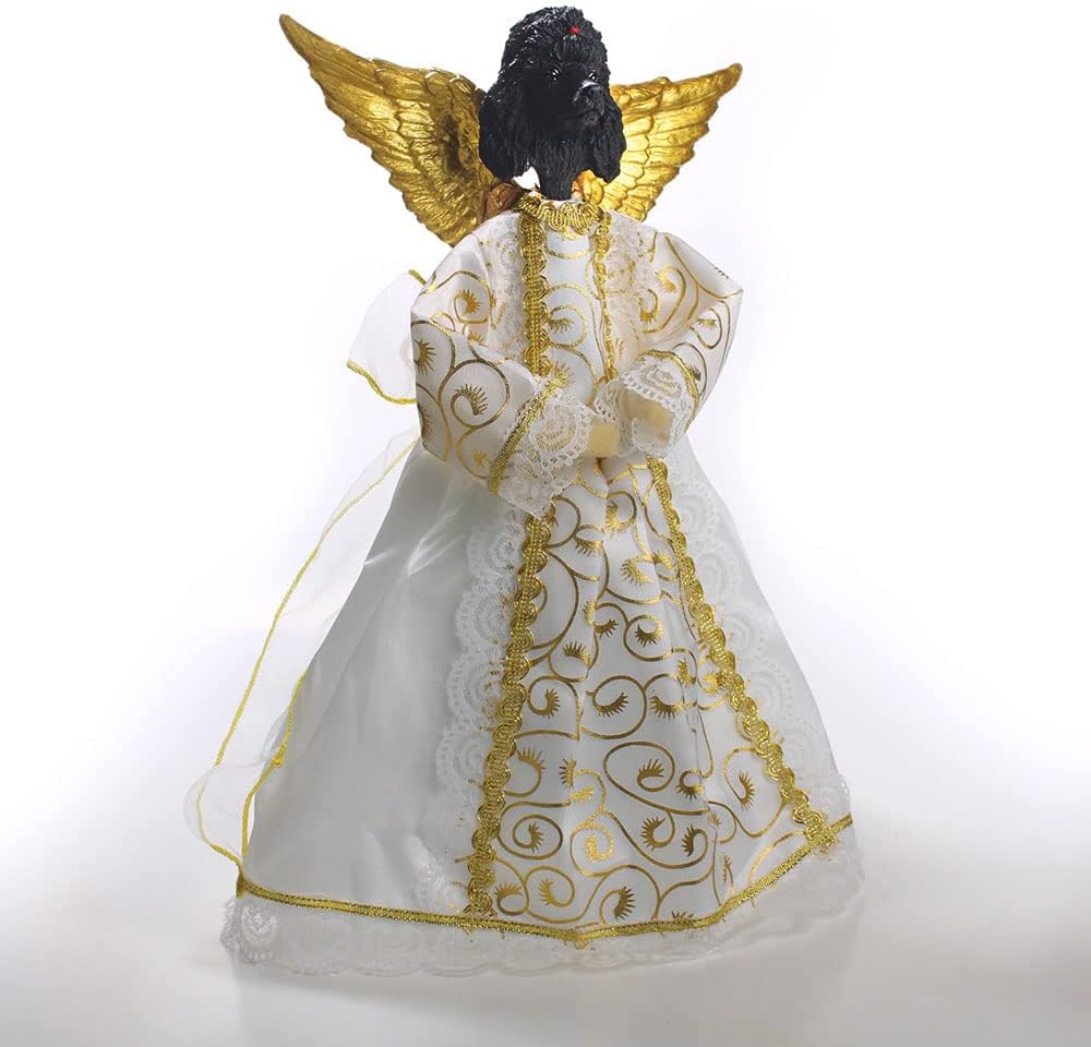 Poodle Angel Christmas Tree Topper (Black) - Walmart.com