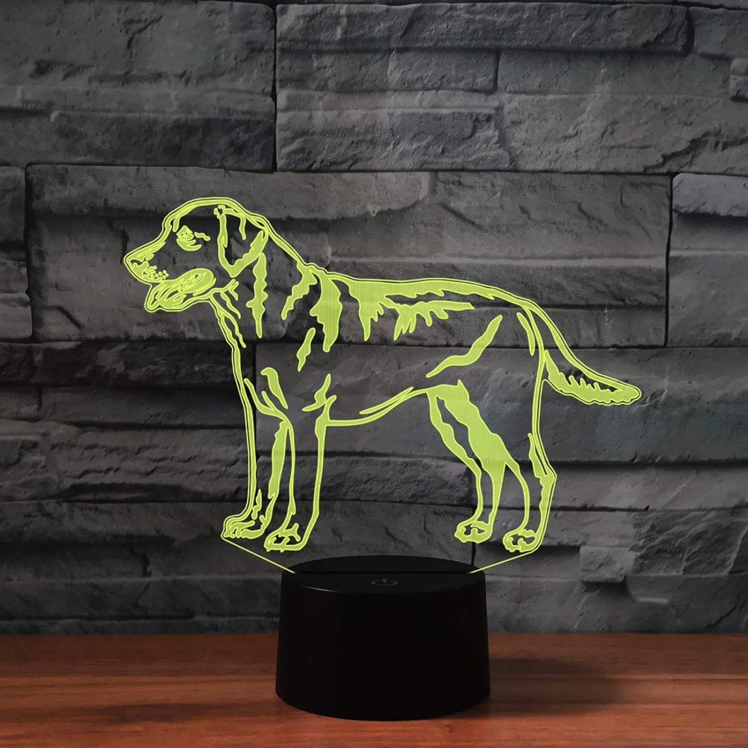 Poodle Animal Toys for Toddlers 1-3 3D Illusion Night Light Smart Touch ...